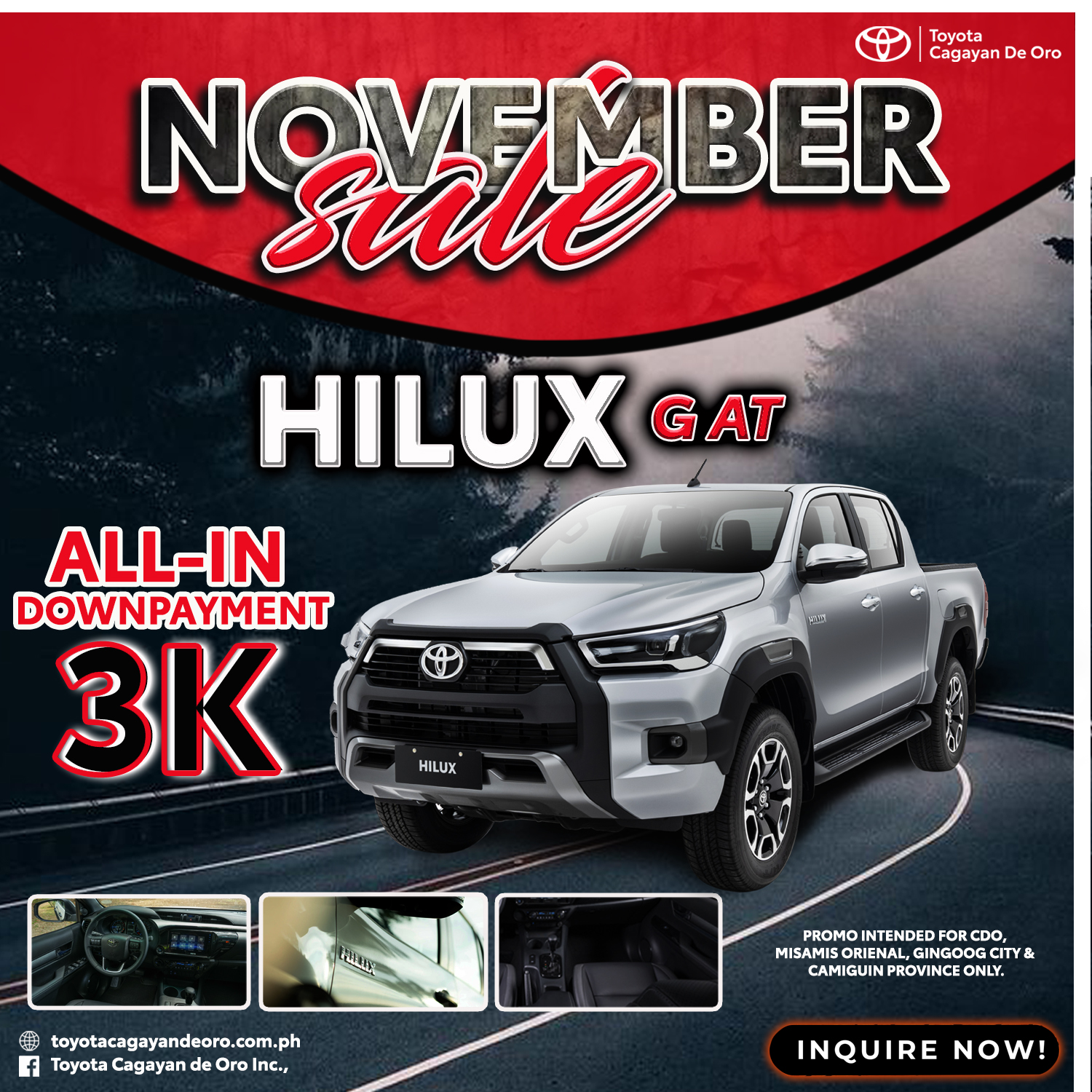 NOVEMBER PROMO | Toyota Cagayan de Oro, Inc.